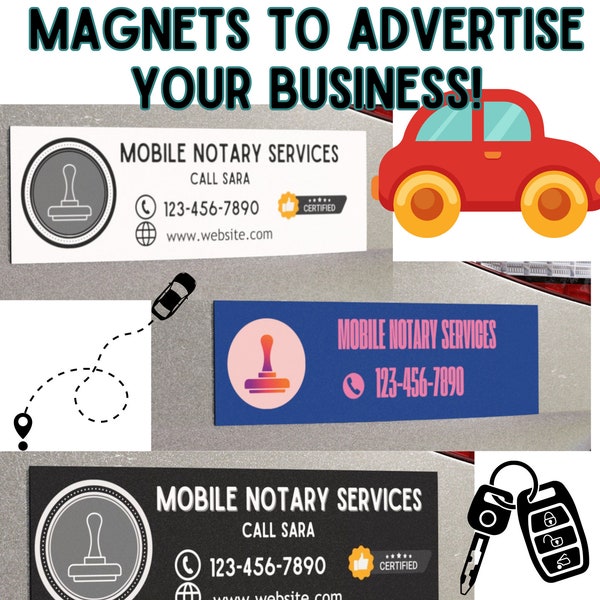 Car Magnet Mobile Notary - Etsy