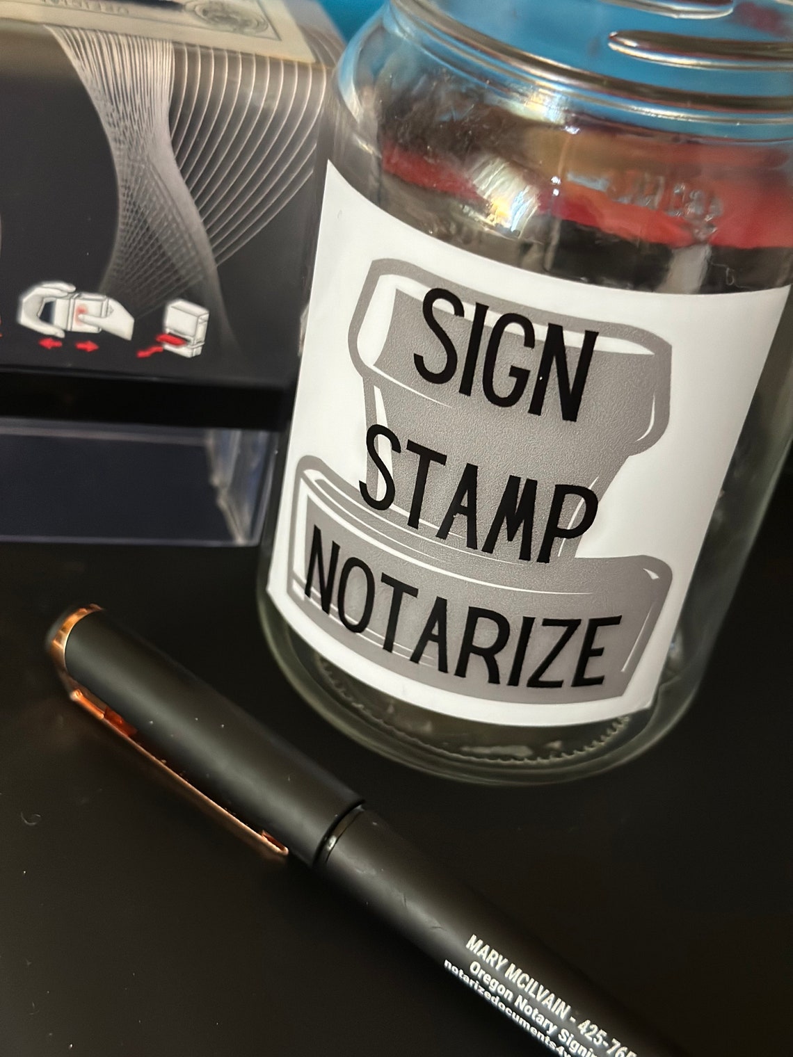 Notary Sticker Sign Stamp Notarize Notary Public Sticker - Etsy