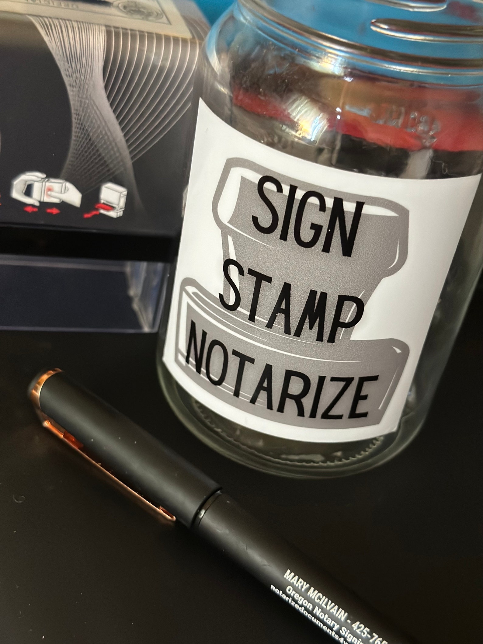 Notary Sticker Sign Stamp Notarize Notary Public Sticker - Etsy