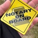Notary on Board Sticker Notary Public Sticker Mobile Notary Water ...