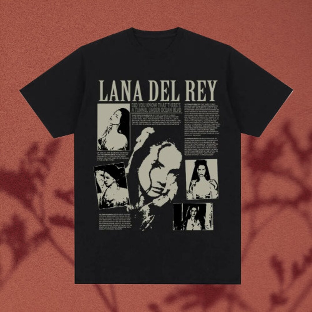 Lana Del Rey Blue Banisters Music Album T-shirt: Hip Hop Vintage, Short ...
