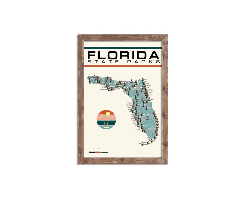 Florida State Park Map, Florida State Park Checklist, Florida Adventure ...