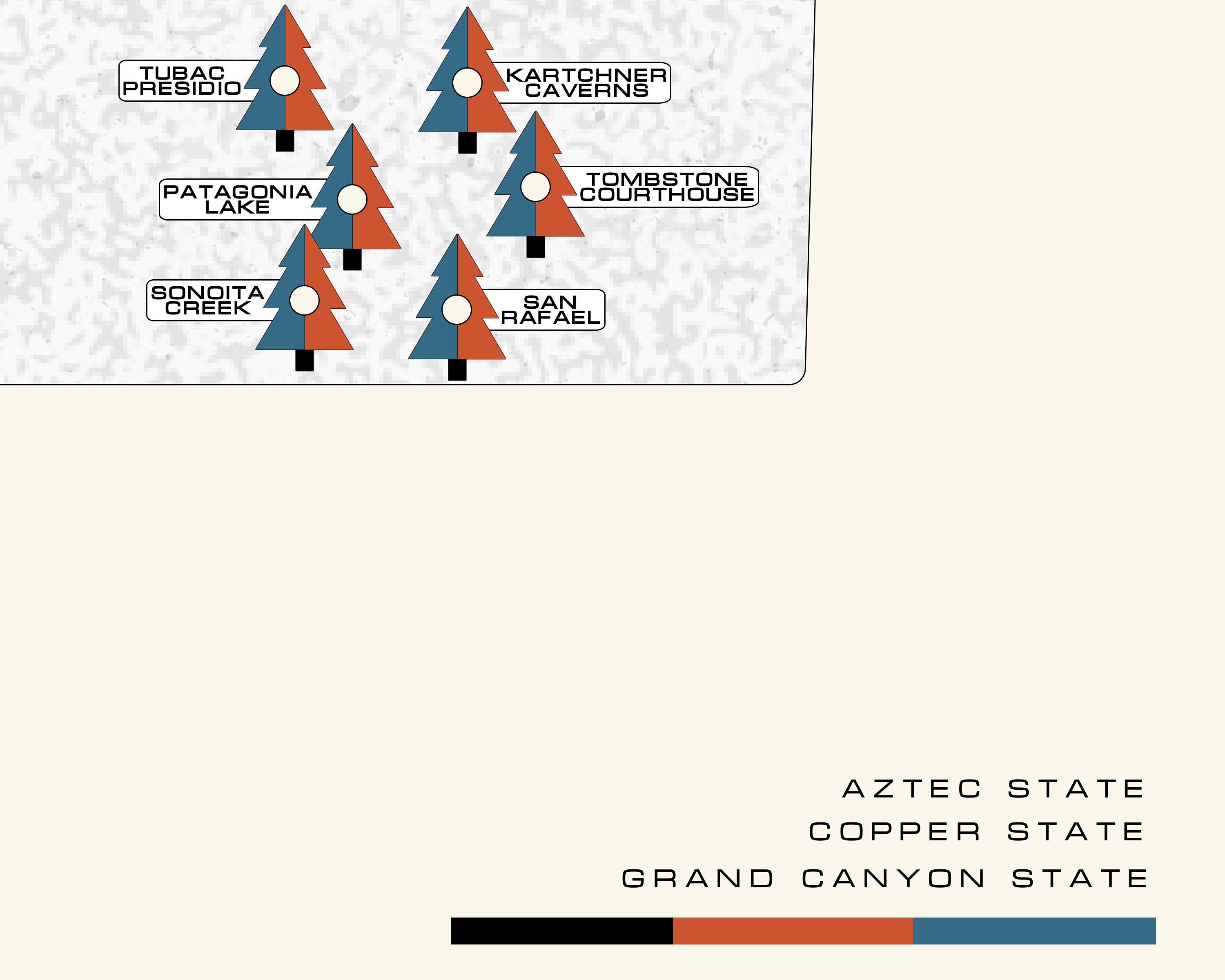 Arizona State Park Map Arizona State Park Checklist Arizona - Etsy