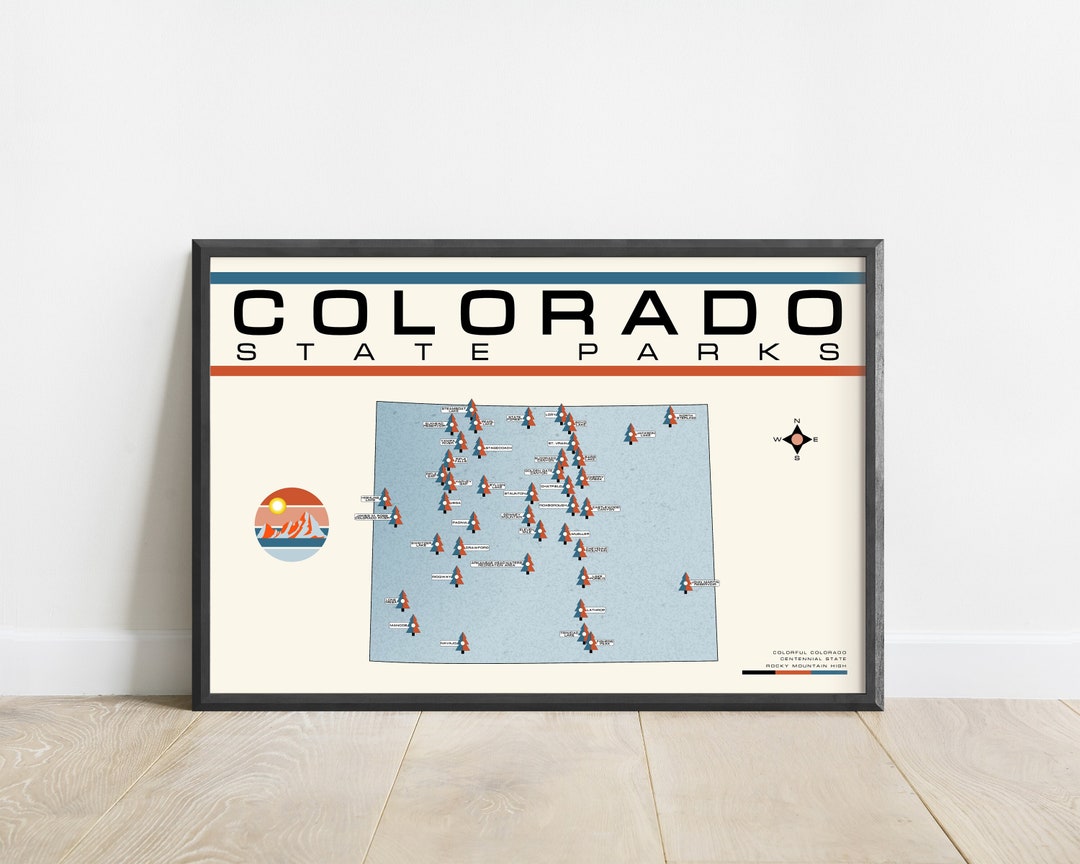 Colorado State Park Map, Colorado State Park Checklist, Colorado ...