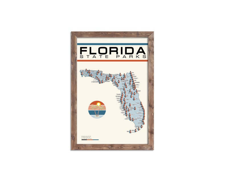 Florida State Park Map, Florida State Park Checklist, Florida Adventure ...