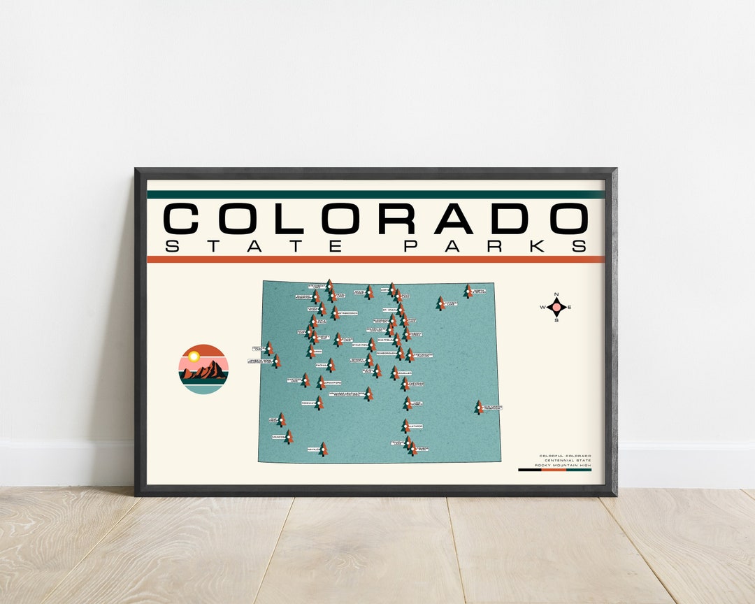 Colorado State Park Map, Colorado State Park Checklist, Colorado ...