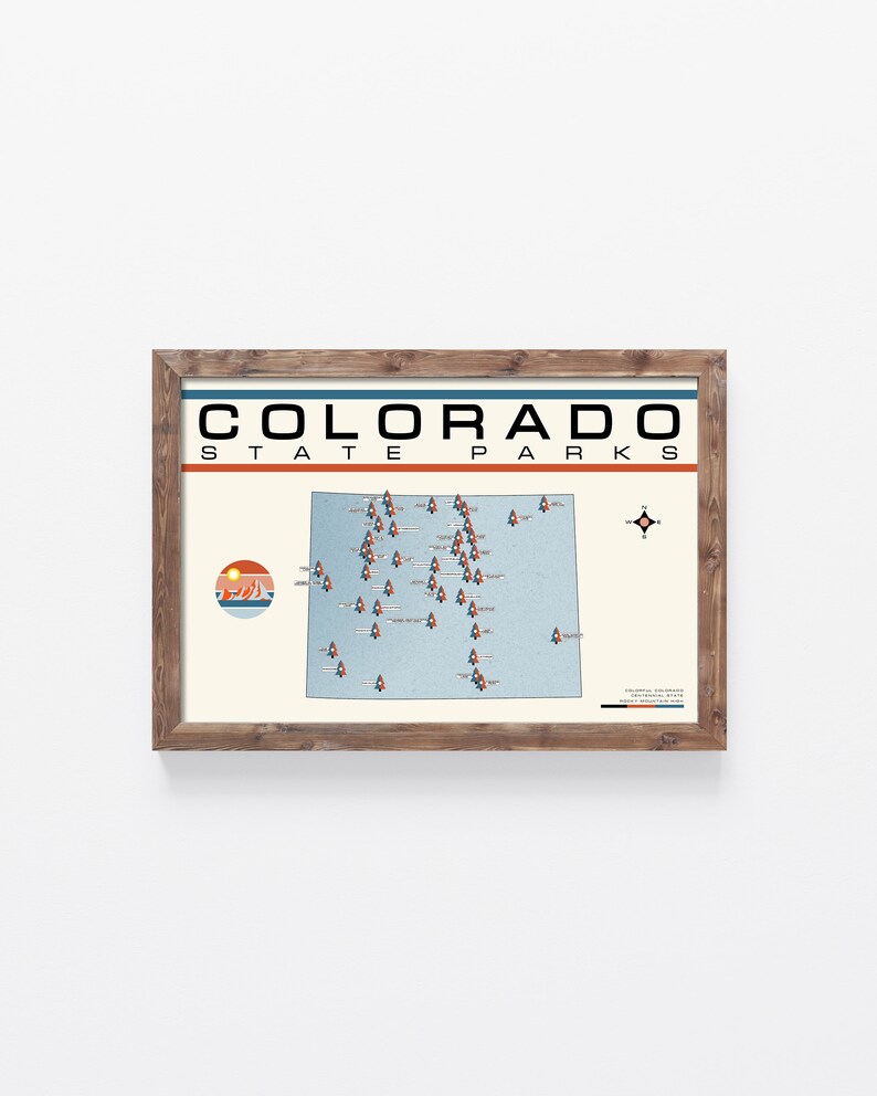 Colorado State Park Map, Colorado State Park Checklist, Colorado ...