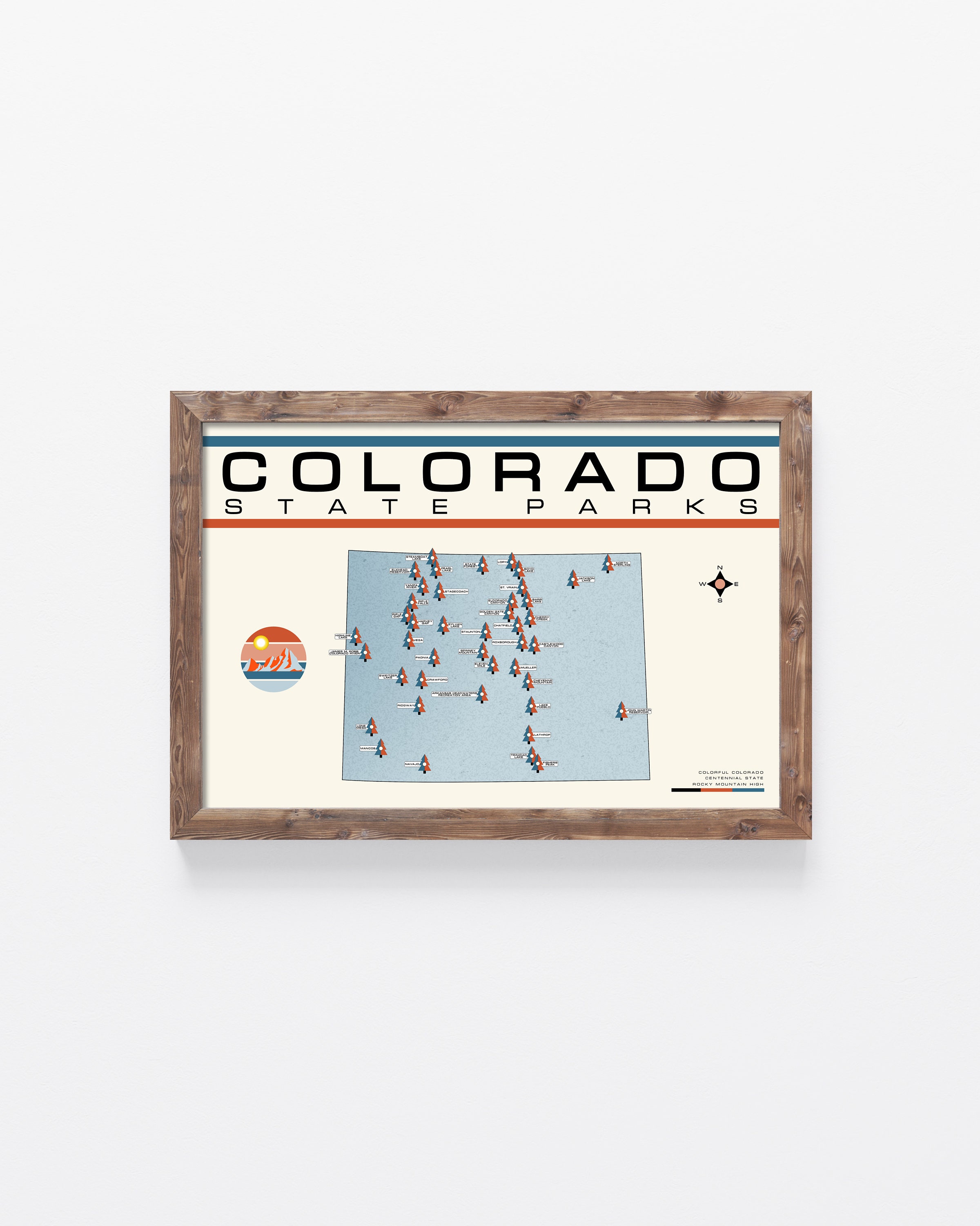 Colorado State Park Map, Colorado State Park Checklist, Colorado ...
