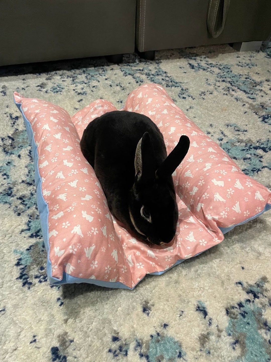 Bunny Flop Bed, Loaf Rabbit Bed, Lounger Bed and Pillow Bed, Cuddle ...