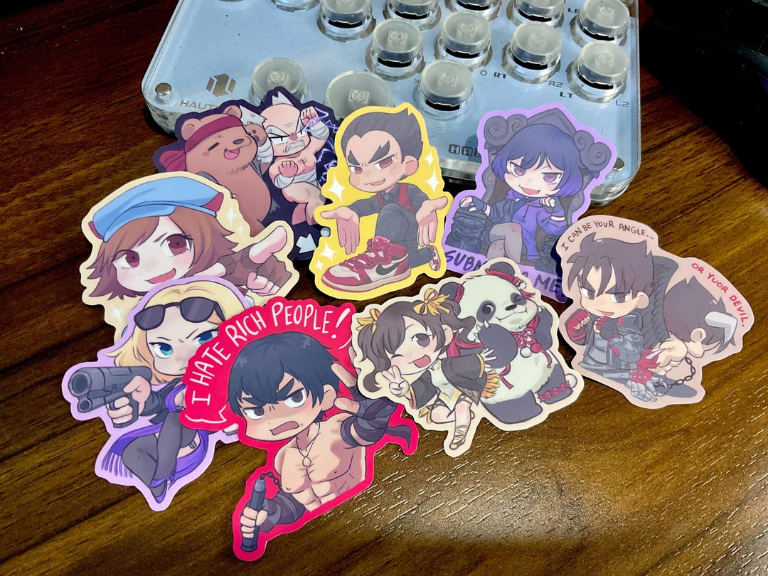 Tekken Vinyl Stickers - Etsy