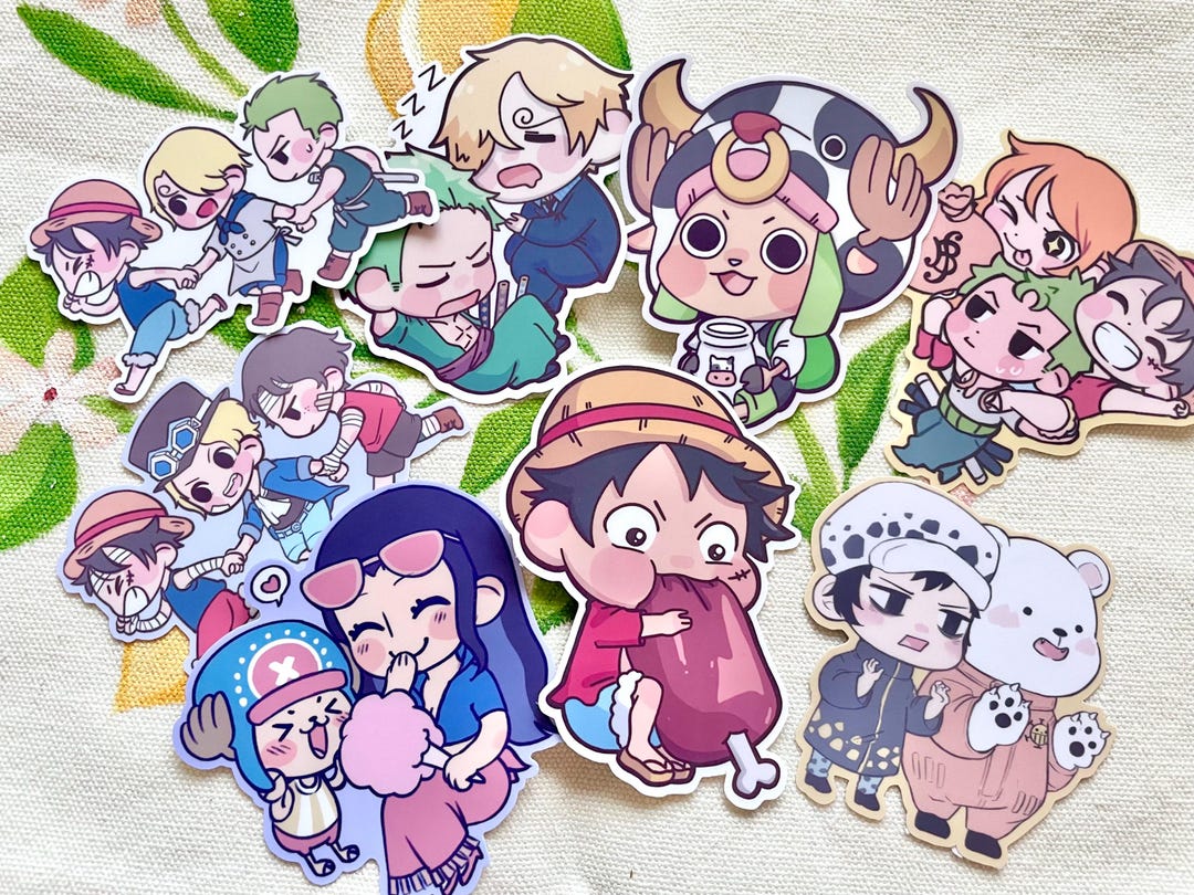 Cute Mugiwara Matte Vinyl Stickers Water Resistant - Etsy