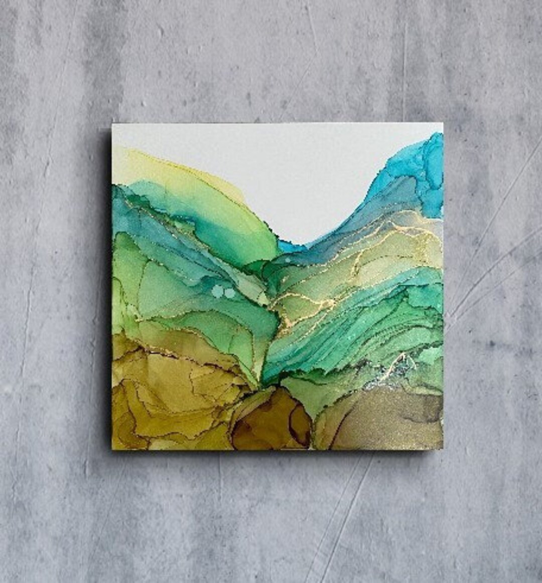 Alcohol Ink Art. Invisible Forest. Abstract Alcohol Ink - Etsy