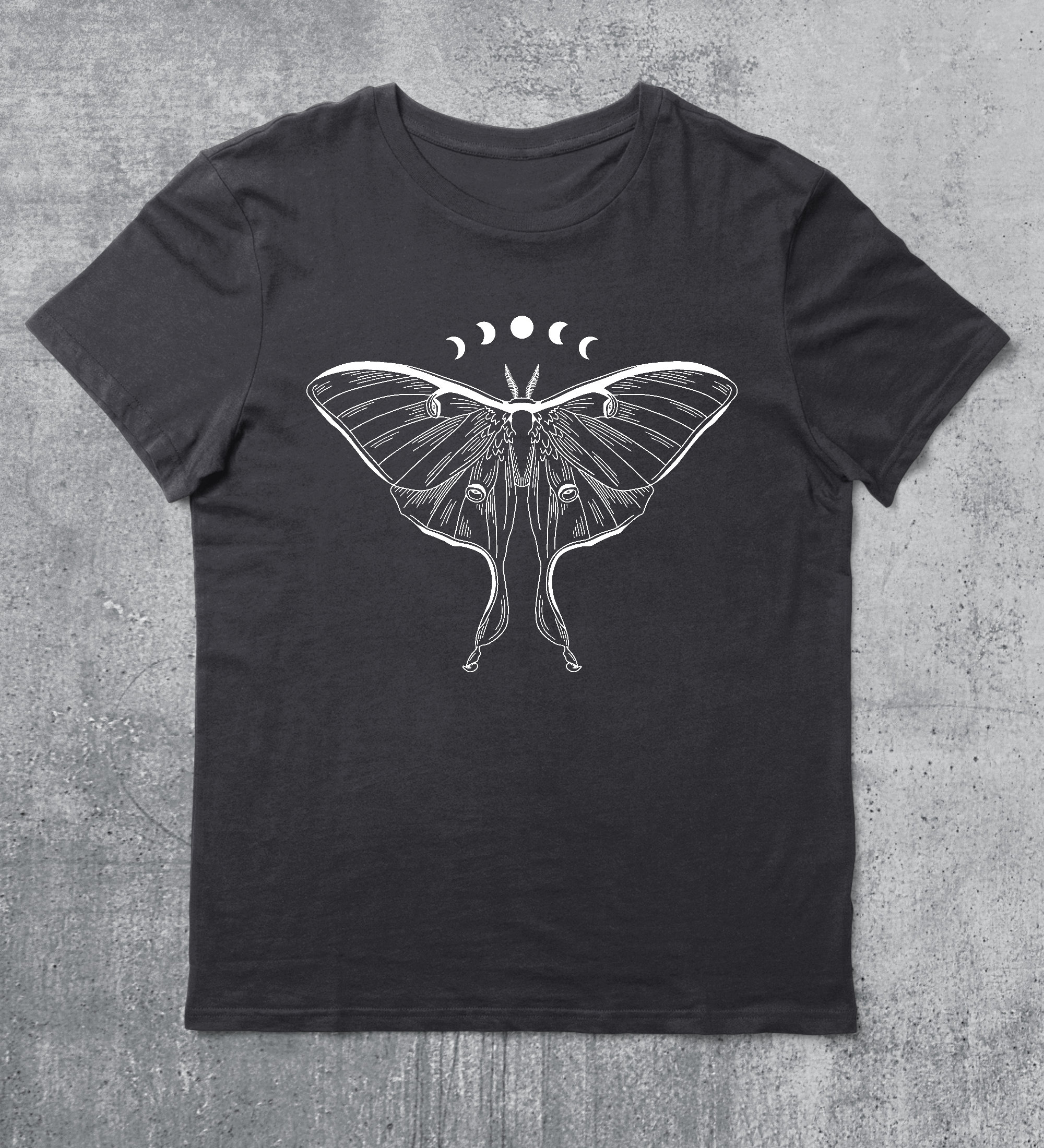 Cottagecore Luna Moth Shirt, Fairycore Shirts, Gothic Moon Tshirts ...