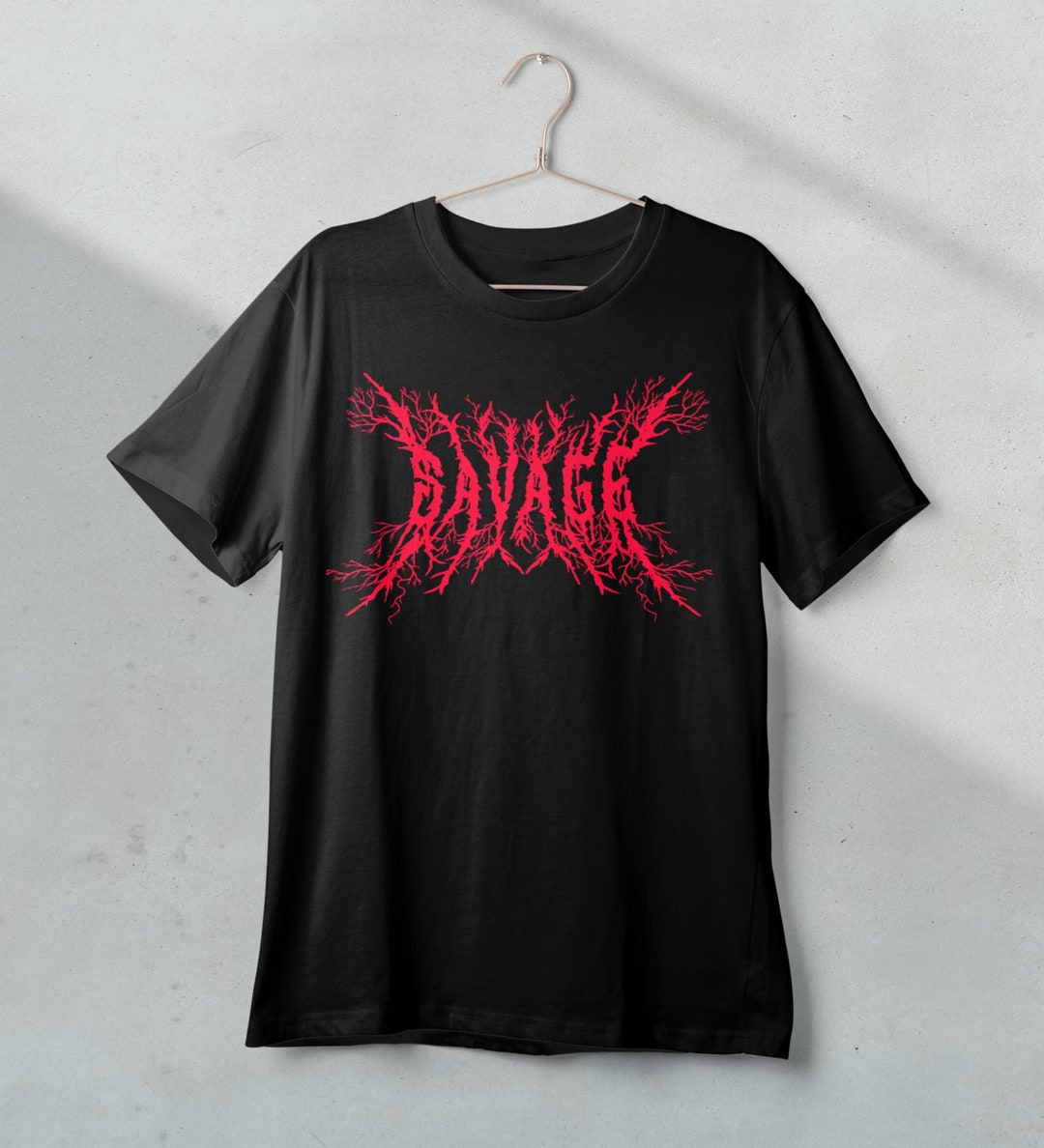 Savage Gothic Shirt, Black Metal Tshirt, Emo Punk Shirts, Death Grunge ...