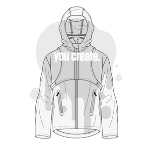 Digital Streetwear Jacket Tech Pack Vector Design Template | Fashion ...