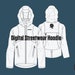Digital Streetwear Jacket Tech Pack Vector Design Template | Fashion ...