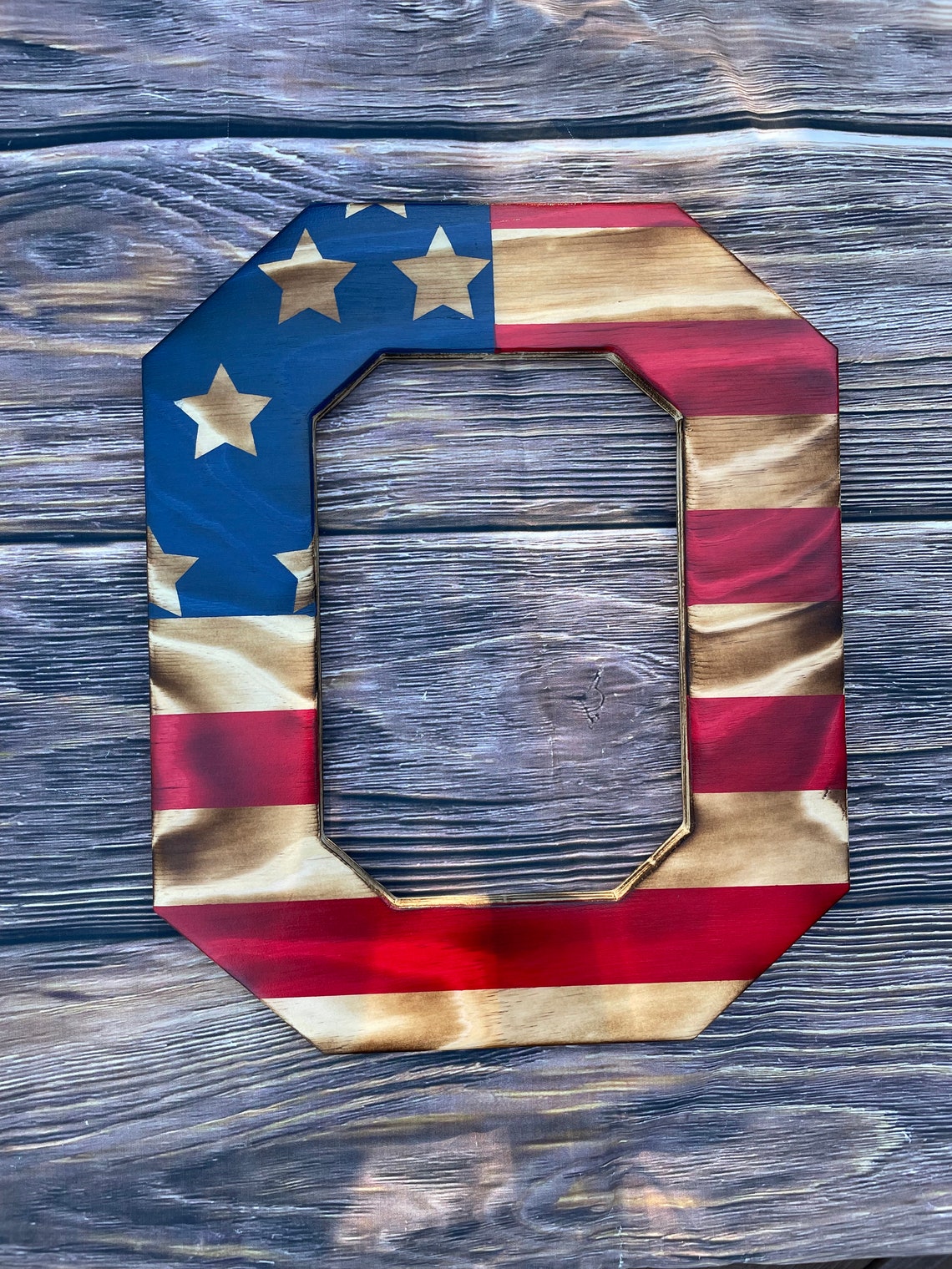 Ohio State Buckeyes Sign | American Flag | Bar Sign | Mancave Sign ...