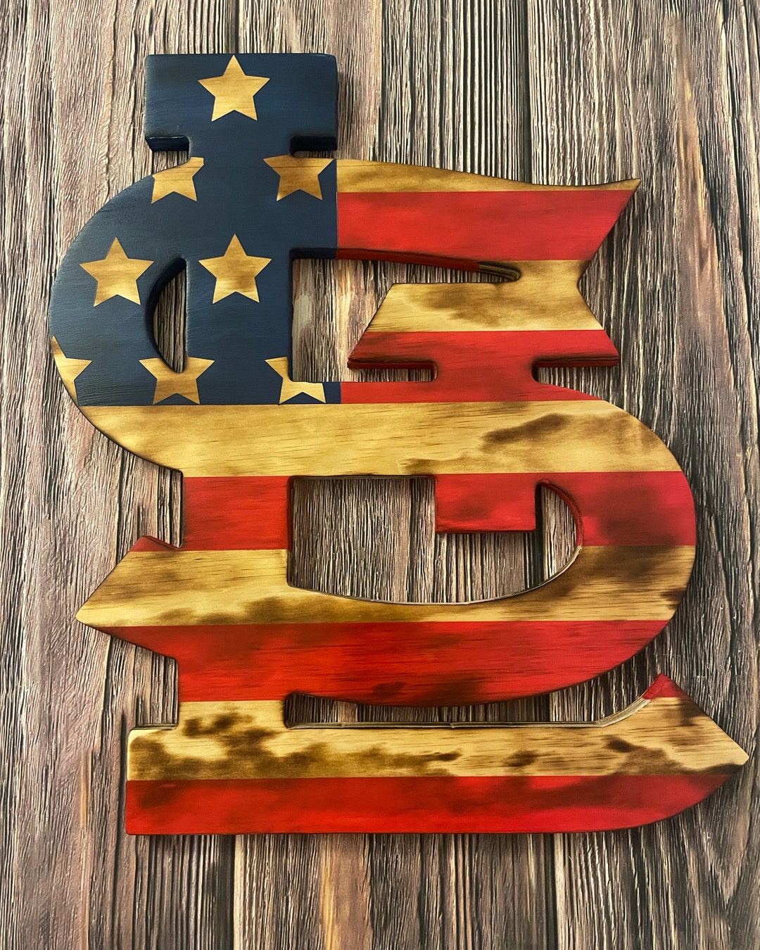 St. Louis Cardinals Sign | American Flag | Bar Sign | Mancave Sign ...