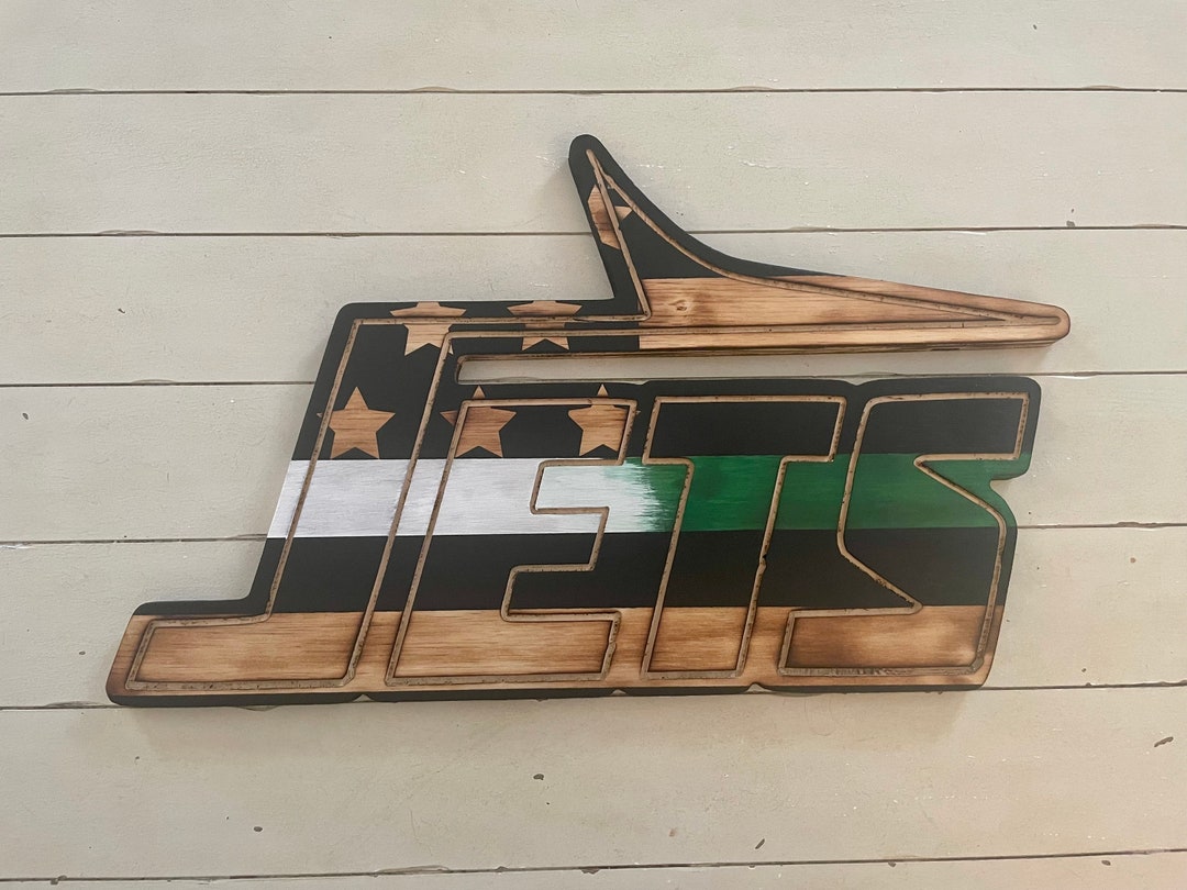 New York Jets Sign | Jets Sign | American Flag | Bar Sign | Mancave ...