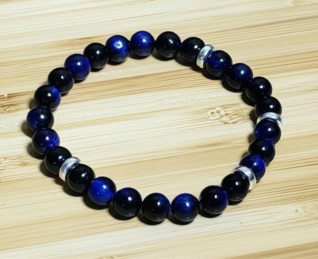 Royal Blue Comet | Boy's Blue Glass Bead Bracelet | Trendy Jewelry ...