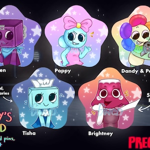 Dandy World Stickers - Etsy