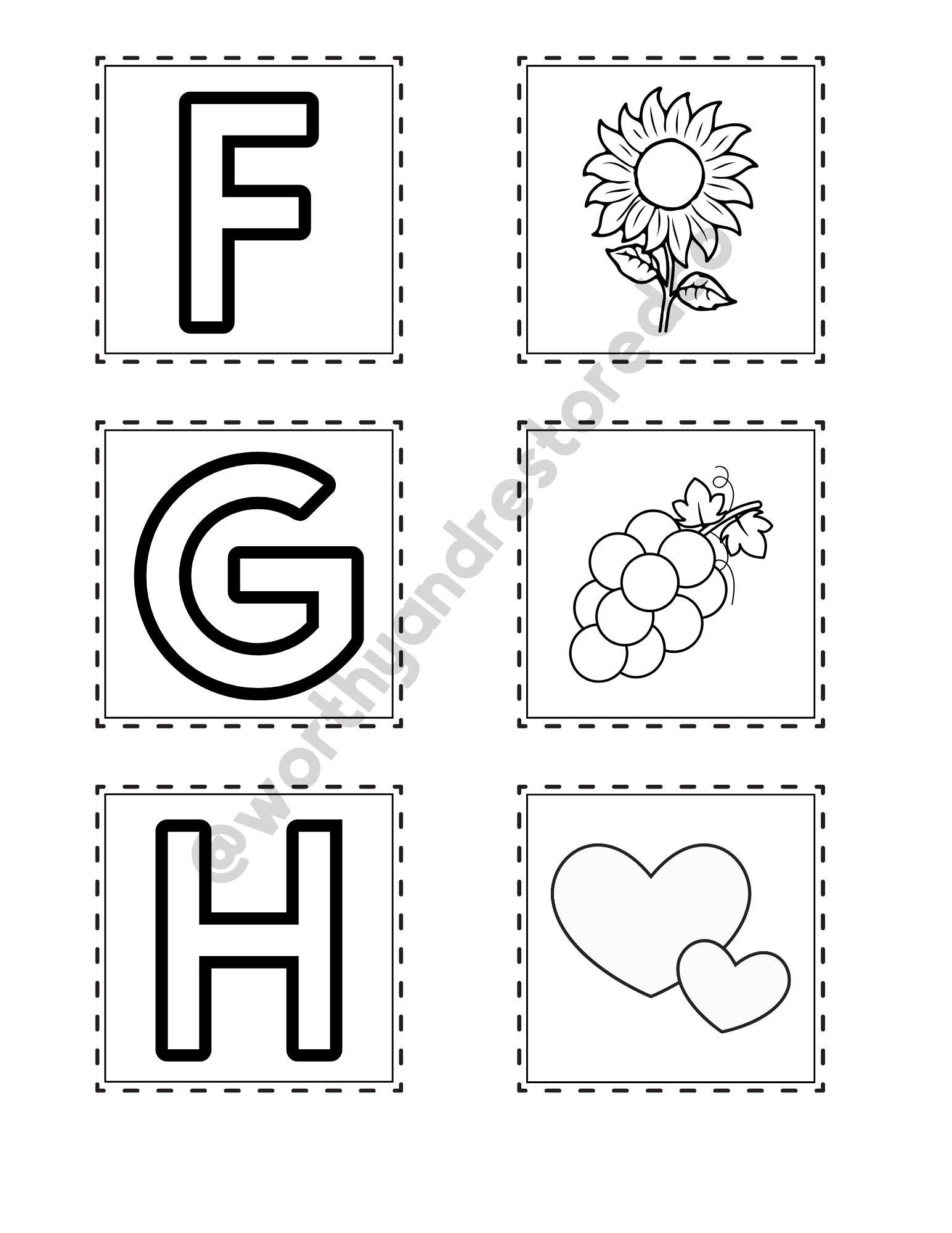 Learn Alphabet Matching Game Flashcards Abc's Fun for Young Children ...
