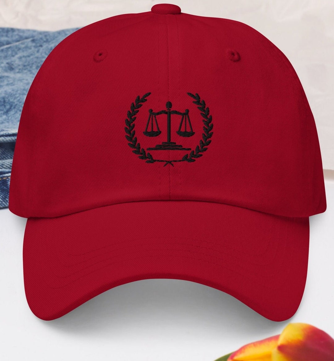 Scales of Justice Baseball Cap for Lawyer Gift for Law Student Justice ...