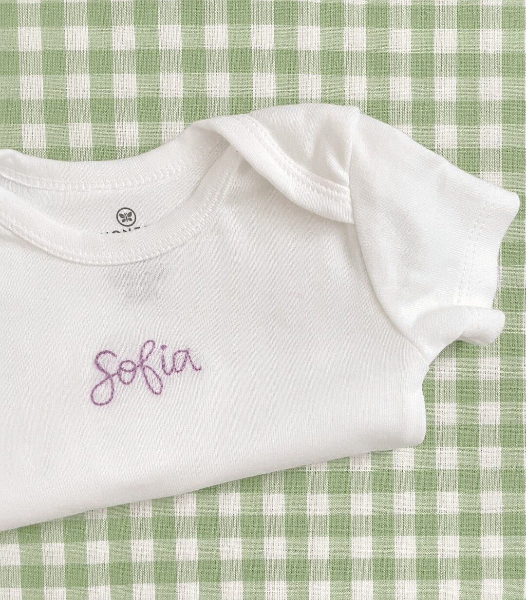 Personalized Baby Name Outfit, Hand Embroidered Baby Clothes, Newborn ...