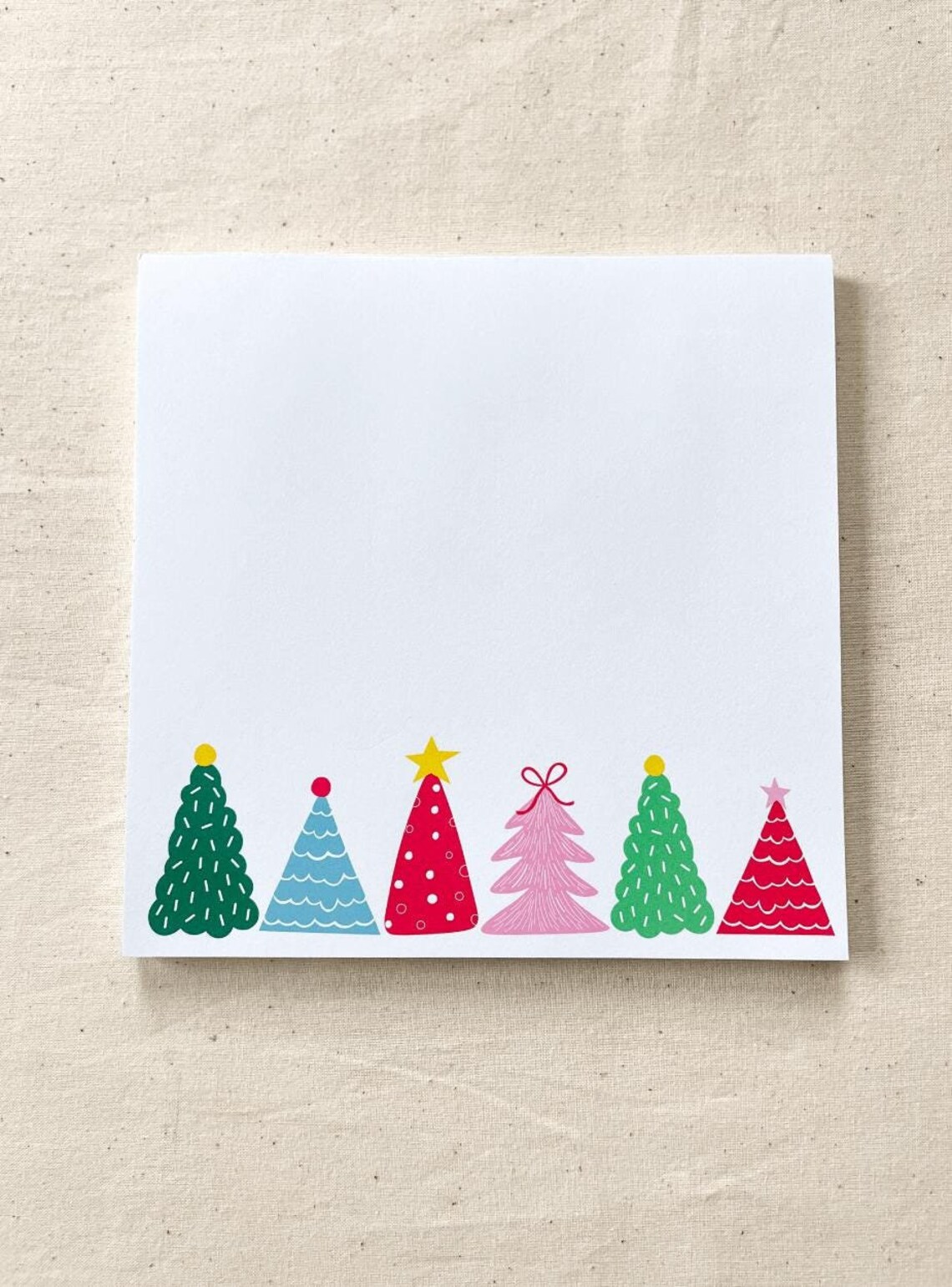 Christmas Tree Notepad, Festive Holiday Gift, 5x5" - Etsy