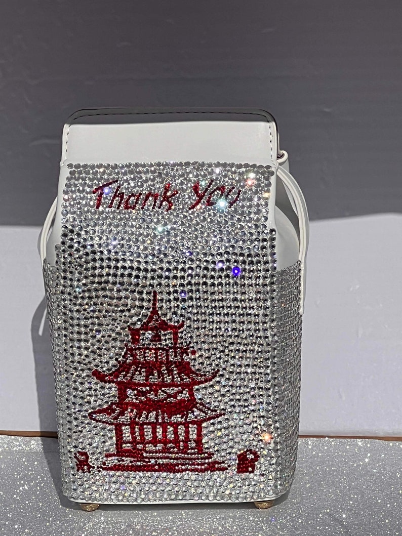 Chinese Take Out Container Blinged Out Crossbody Bag - Etsy