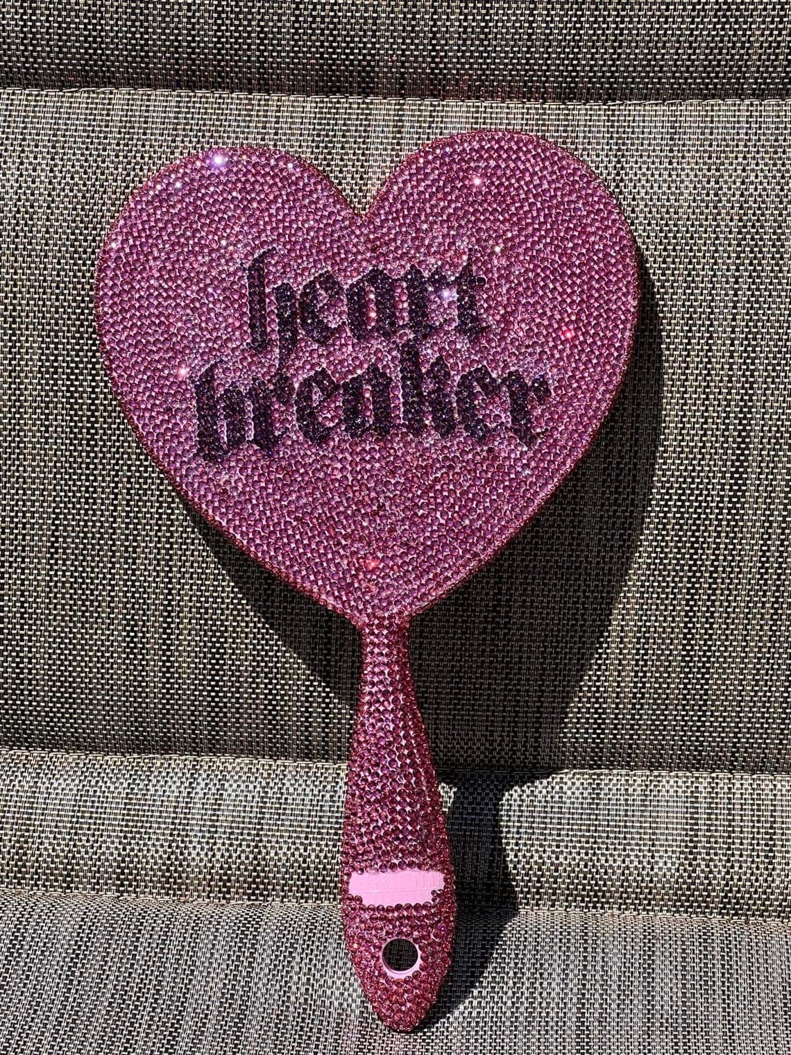 Jeffree Star Blinged Out “ Heart Breaker” Heart Shaped Mirror - Etsy