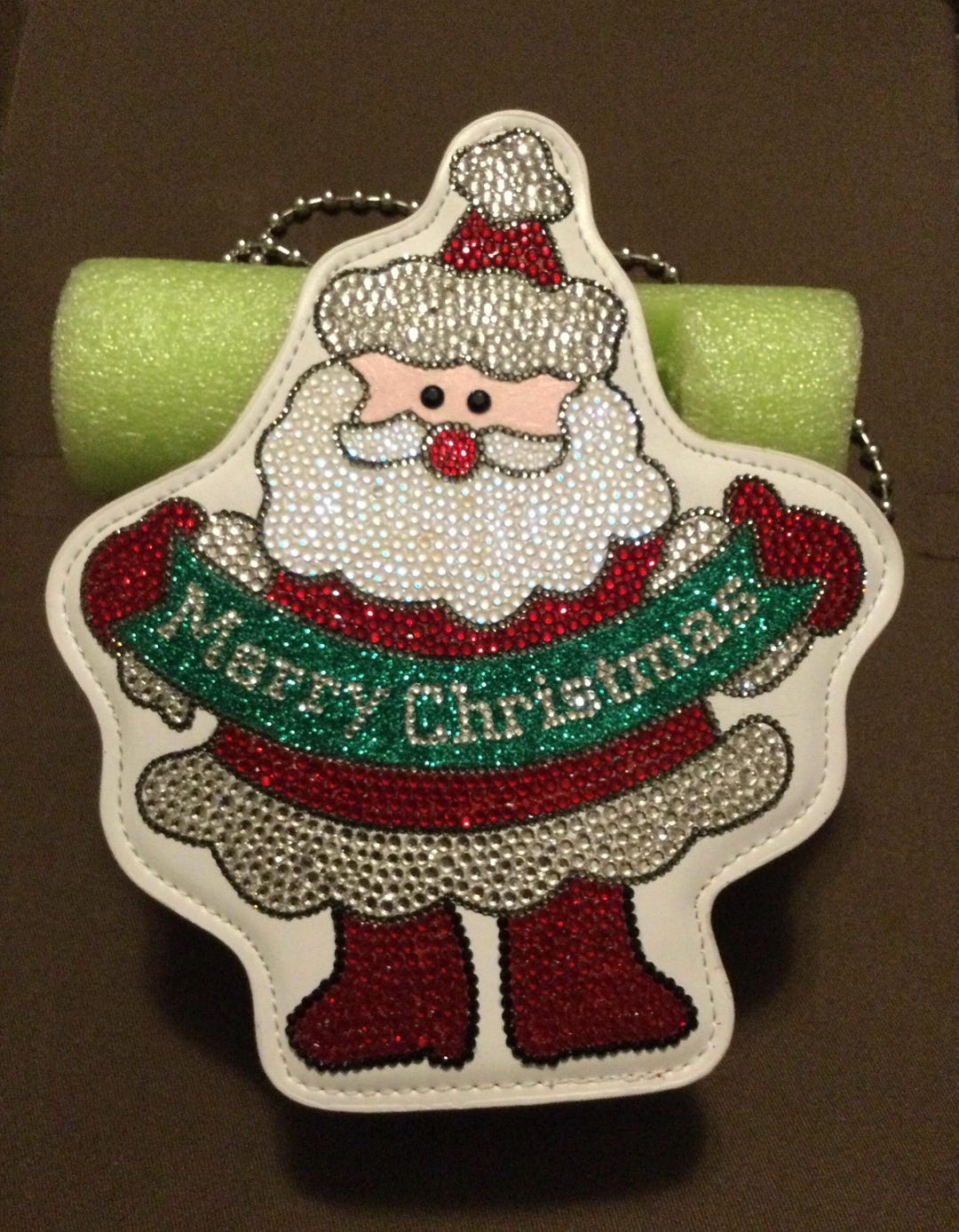 Merry Christmas Rhinestoned Santa Purse - Etsy