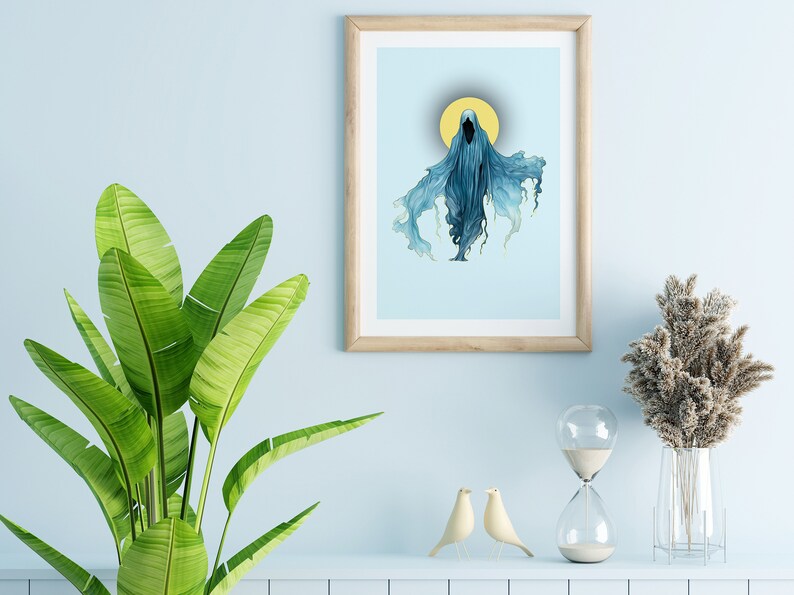 Blue Ghost Art Print, Gorgeous Ghosts Series, Haunting Ghost, Ghost ...
