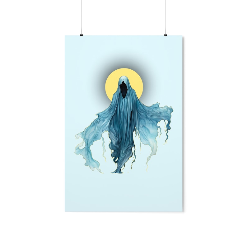 Blue Ghost Art Print, Gorgeous Ghosts Series, Haunting Ghost, Ghost ...