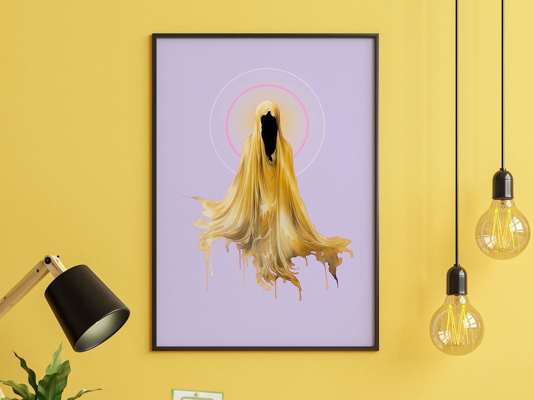Gold Ghost Art Print, Gorgeous Ghosts Series, Haunting Ghost, Ghost ...