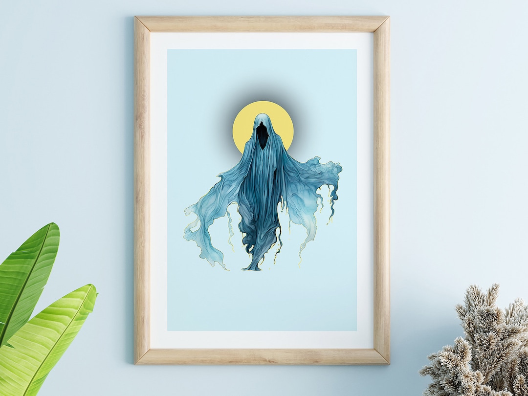 Blue Ghost Art Print, Gorgeous Ghosts Series, Haunting Ghost, Ghost ...