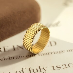 14k Gold Luxury Stylish Ring for Women - Etsy