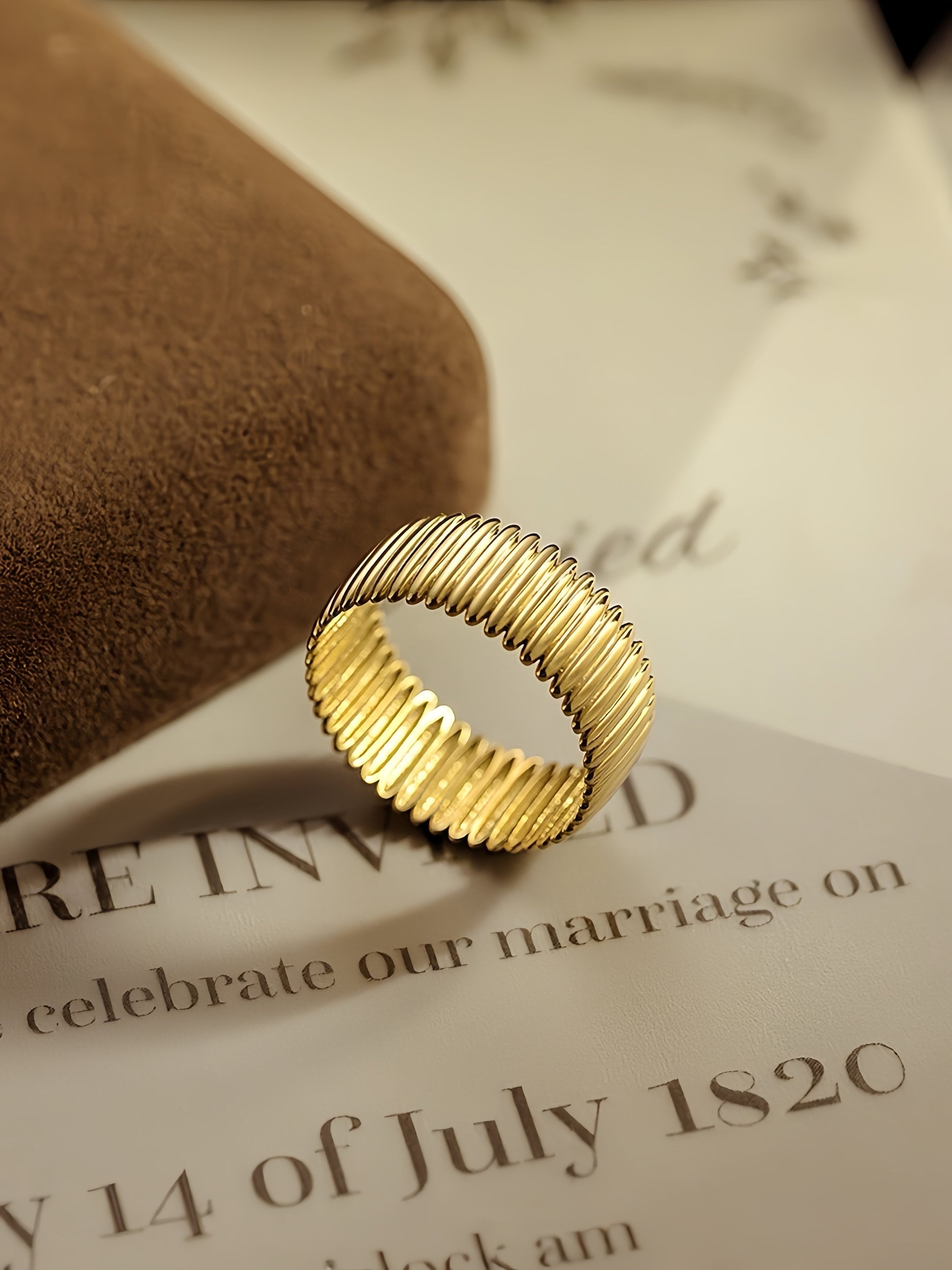 14k Gold Luxury Stylish Ring for Women - Etsy