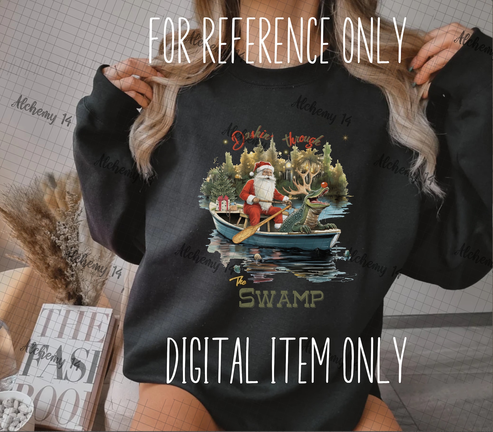 Dashin' Through the Swamp PNG, Cajun Christmas PNG, Lousiana Christmas , Instant Download ...