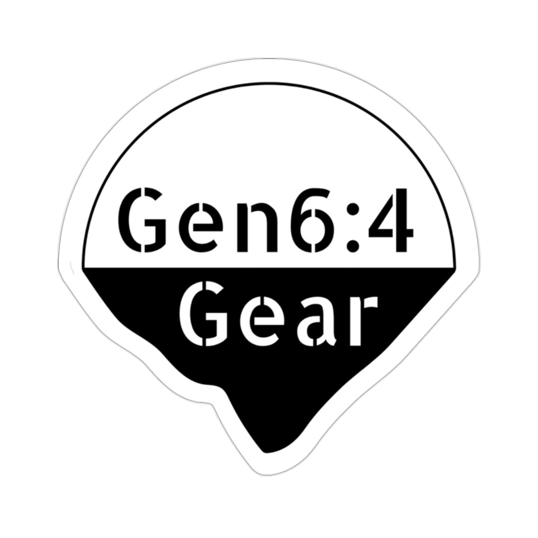 Gen6:4 Gear Logo Die-cut Sticker - Etsy