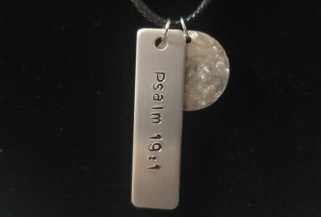 Psalm 19:1 Firmament Flat Earther Necklace - Etsy
