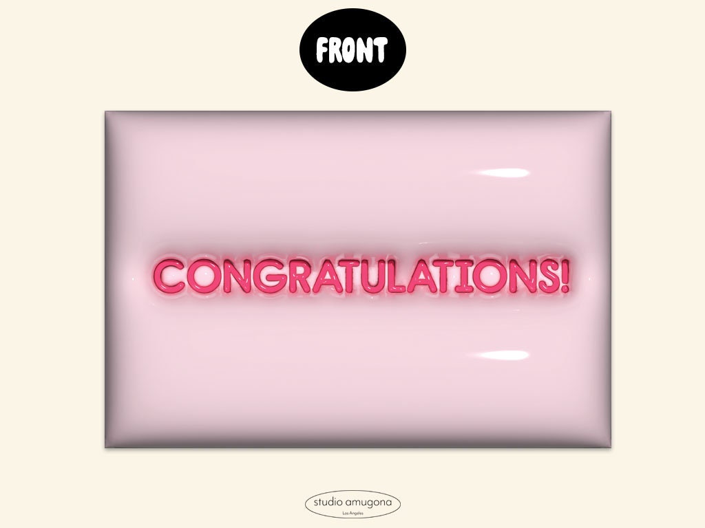 Printable Congratulations Postcard -digital Download - Etsy