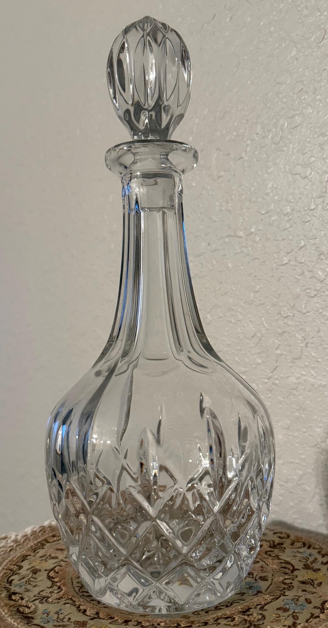 Gorham King Edward Cut Crystal Wine Decanter With Stopper - Etsy