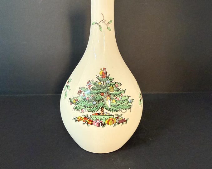 Spode Christmas Tree Bud Vase - Etsy