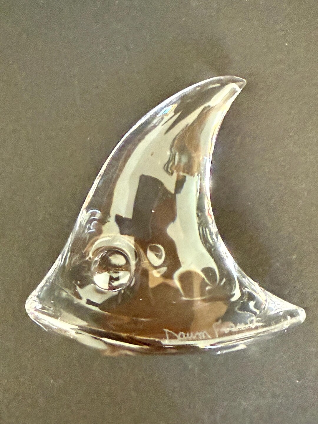 Daum France Clear Crystal Glass Fish Figurine. Signed - Etsy