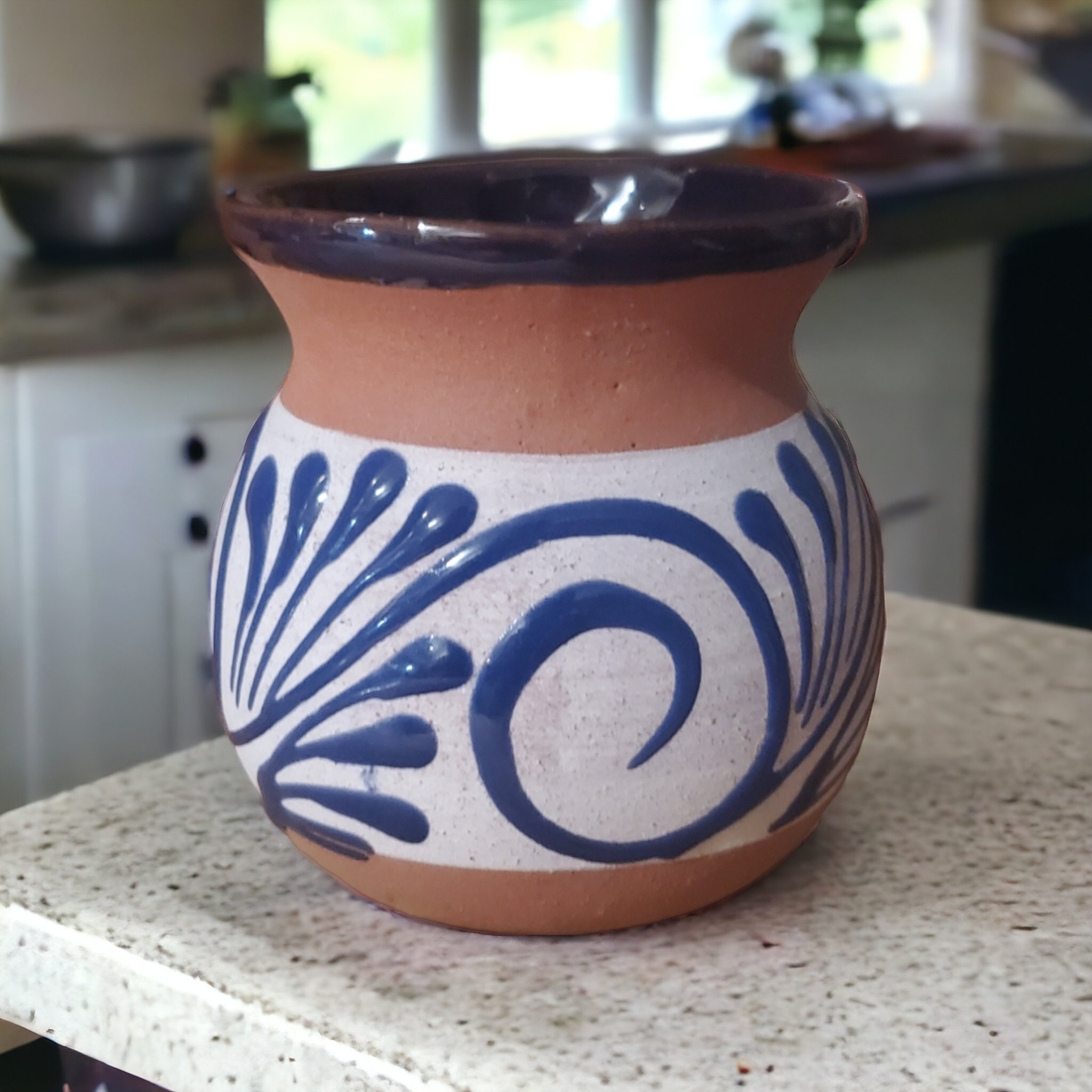 Mexican Mug Set Jarrito Azul Artisan Handmade Painted - Etsy