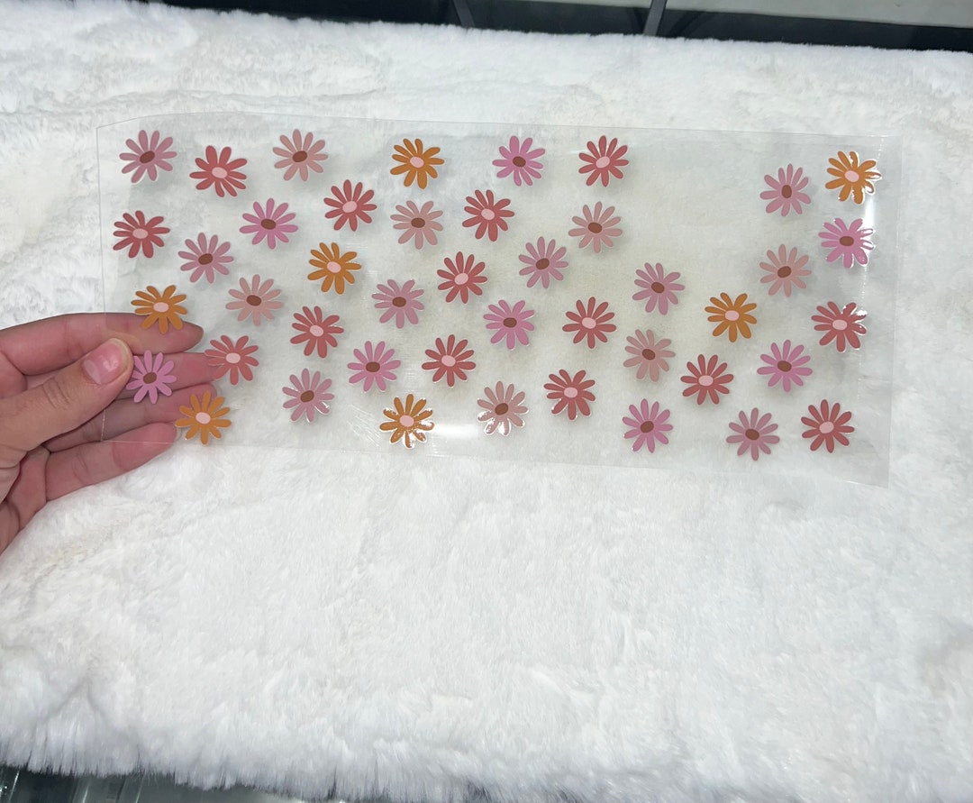 Uv DTF Floral Daisy Daisies Flowers Flower 40 Oz Cup Wrap Ready to ...