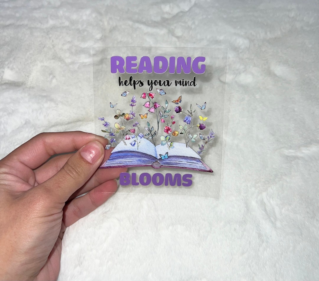 Uv DTF Floral Books Reading Flowers Flower Blooms 4 Decal D6 - Etsy