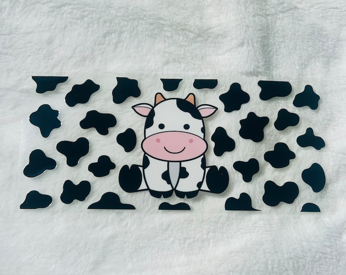 Uv DTF Cow Cowhide Pattern Cute Cows 16 Oz Cup Wrap 393 - Etsy
