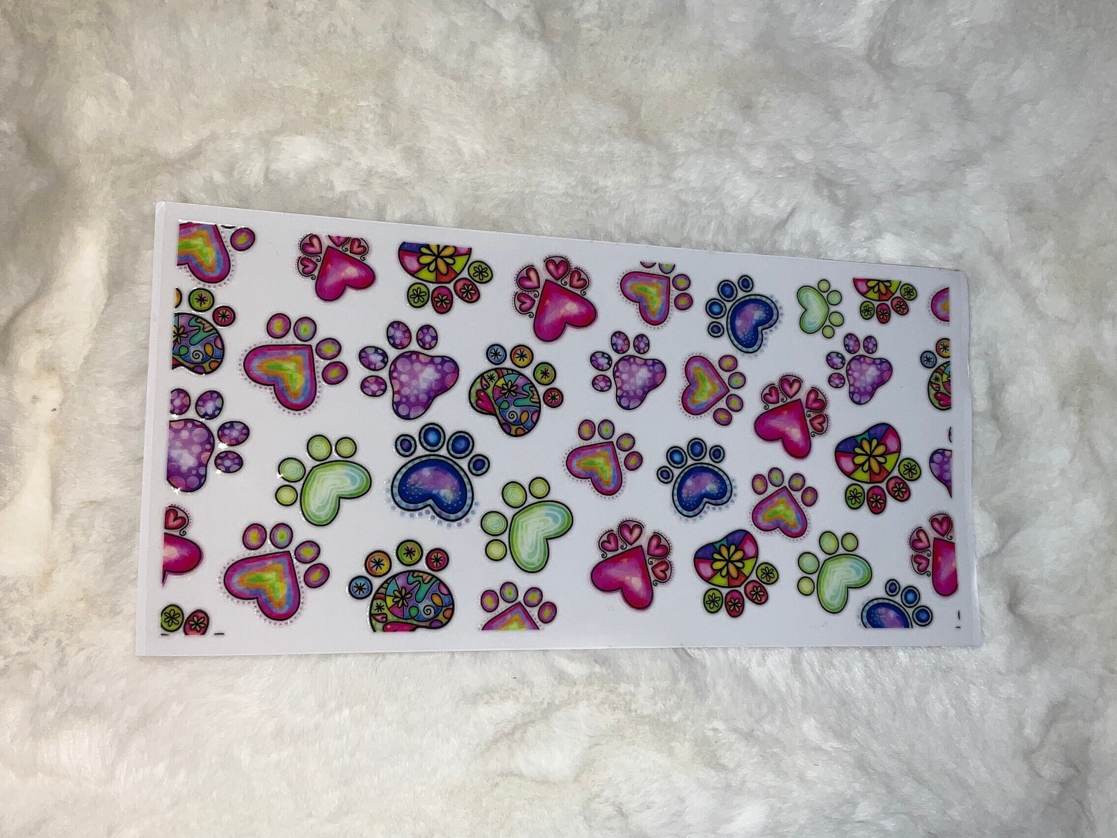 Uv DTF Dog Mom Mama Dad Dogs Paws 16 Oz Cup Wrap - Etsy